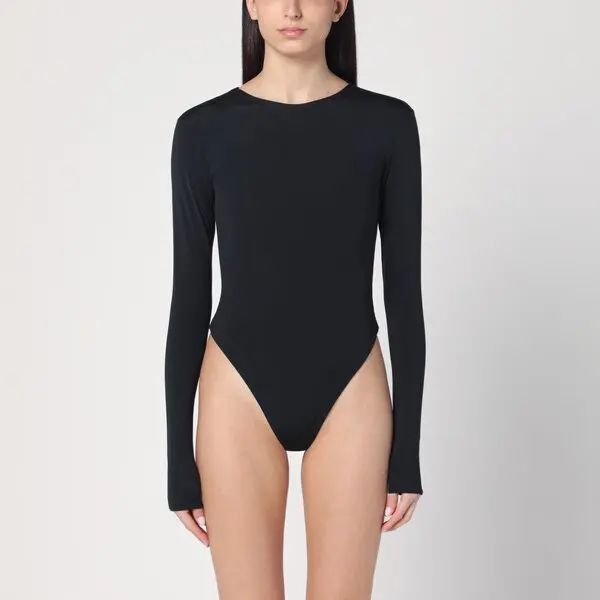 ENTIRE STUDIOS Nylon Blend Bodysuit - Black