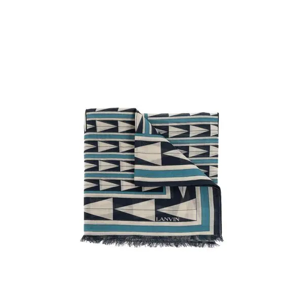 LANVIN Wool Scarf - Blue