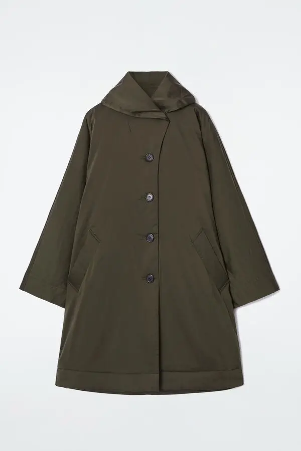 Cos Oversized Shawl-collar Padded Coat