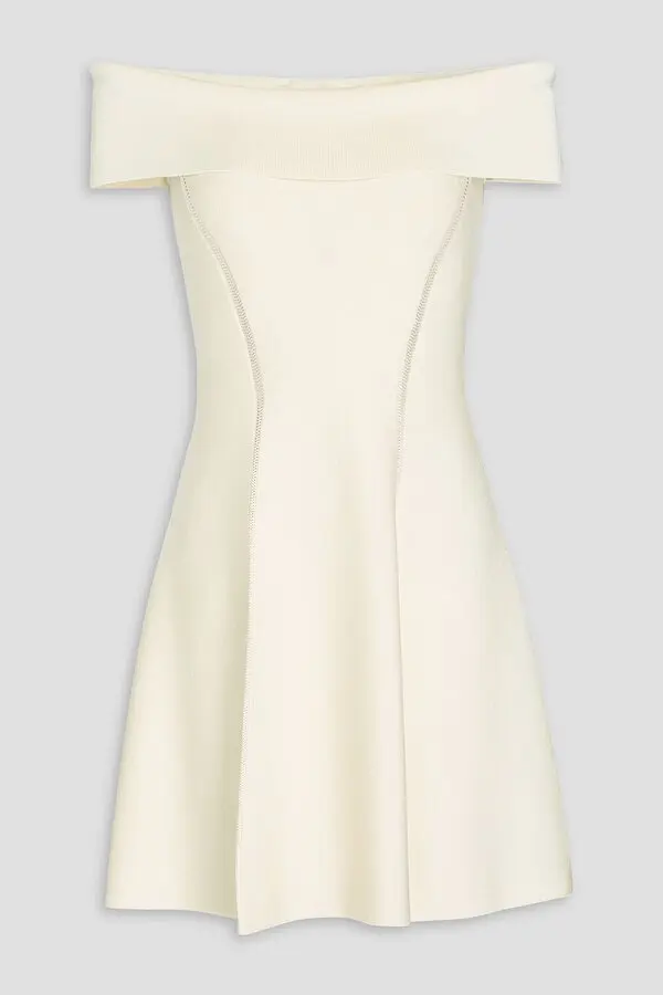 Zimmermann Off-the-shoulder Stretch-knit Midi Dress