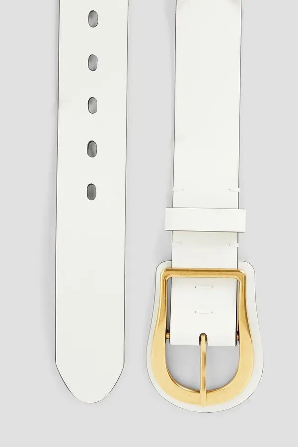 Zimmermann Leather Belt In Off-White 50% Off Editorialist