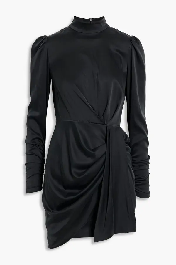 Zimmermann Draped Silk-blend Satin Mini Dress