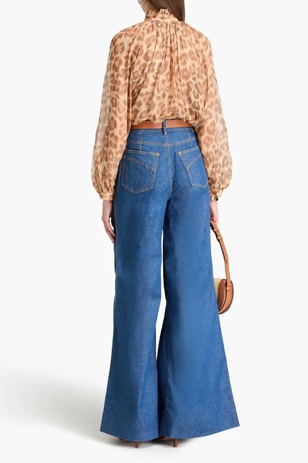 Zimmermann High-rise Wide-leg Jeans