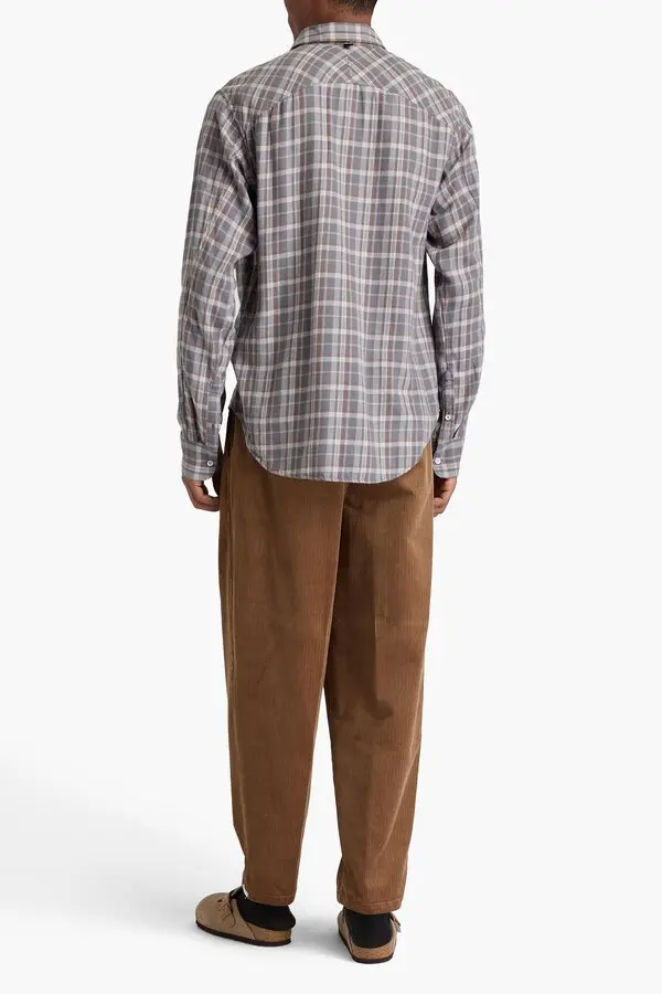 Rag & Bone Fit 2 Yokohama Checked Cottonflannel Shirt