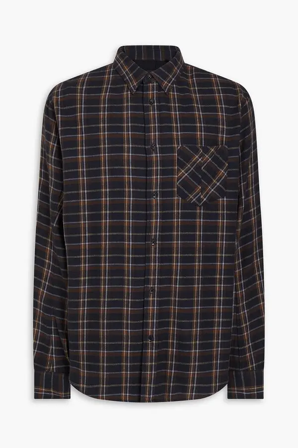 Rag & Bone Fit 2 Yokohama Checked Cottonflannel Shirt - Midnight Blue