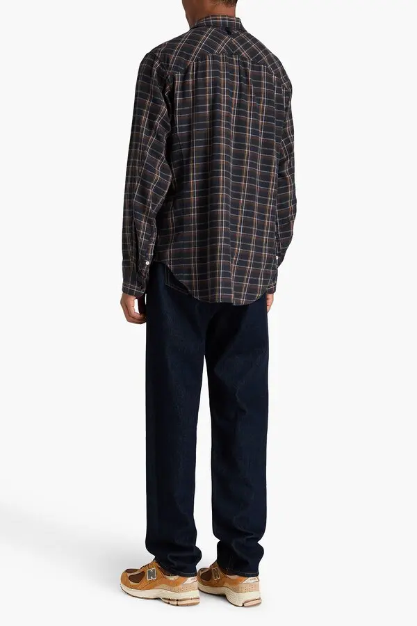 Rag & Bone Fit 2 Yokohama Checked Cottonflannel Shirt - Midnight Blue