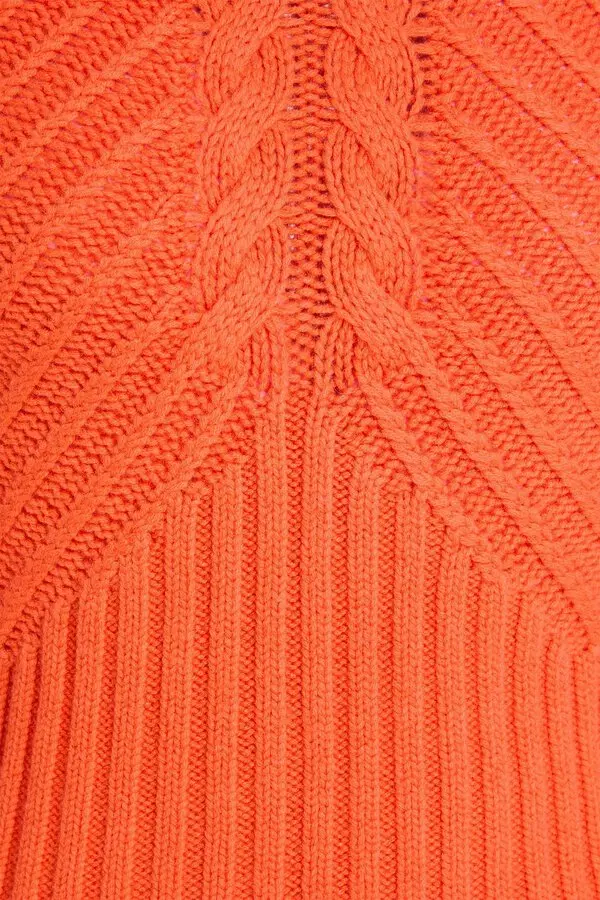 Zimmermann Cable-knit Wool-blend Turtleneck Sweater