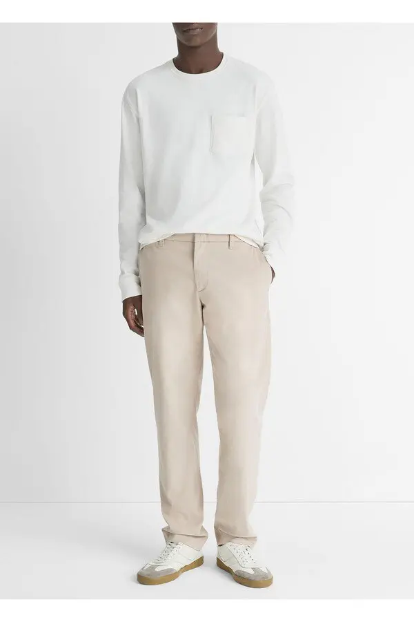 Vince Dylan Slim Cotton Chino Pant - Natural