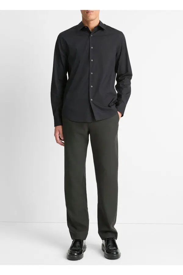 Vince Stretch-cotton Poplin Shirt
