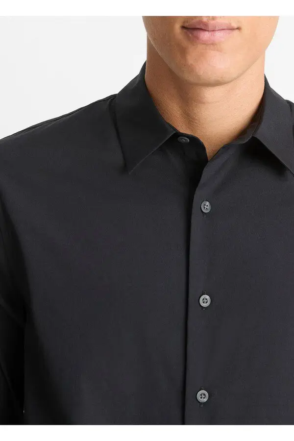 Vince Stretch-cotton Poplin Shirt