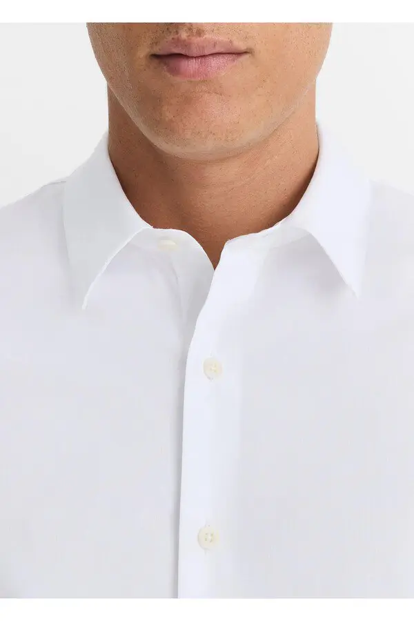 Vince Stretch-cotton Poplin Shirt