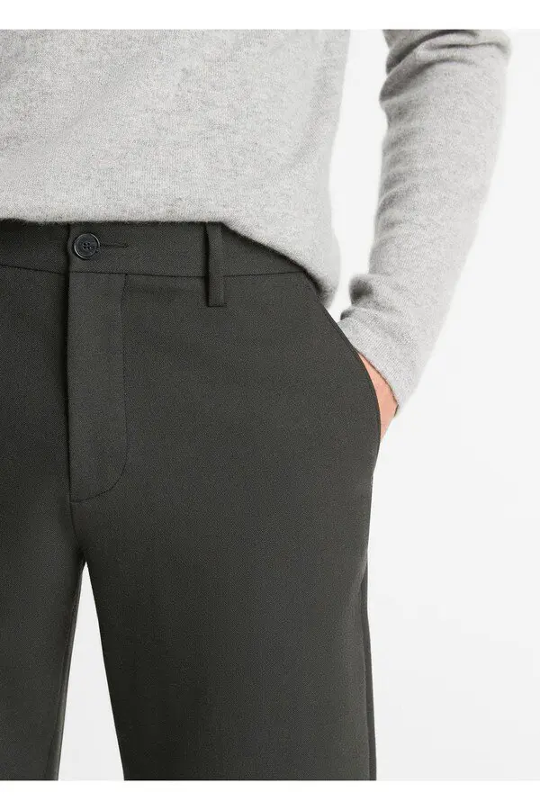 Vince Owen Athletic Wool Suiting Pant - Black