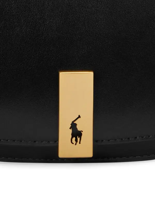 Polo Ralph Lauren Id Leather Saddle Bag - Black
