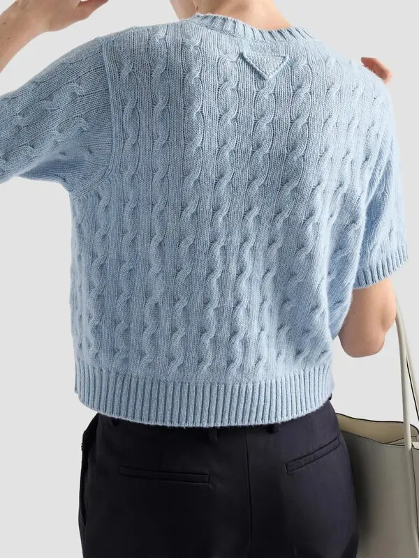 Prada Cable-knit Cashmere Sweater