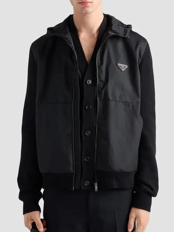Prada Cashmere And Wool Cardigan