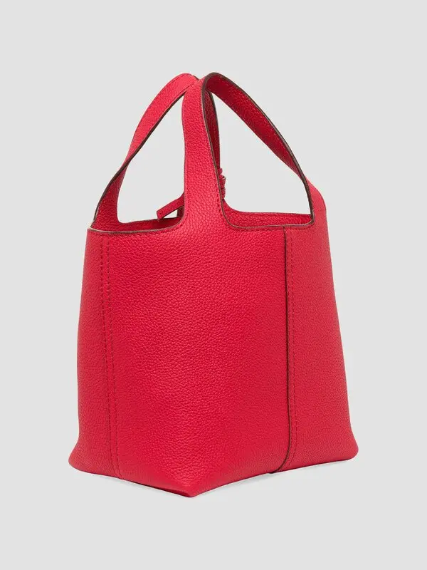 Santoni Mini Chapelier Leather Bag - Red