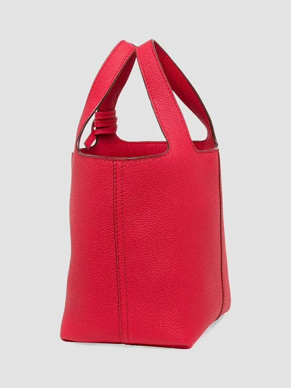 Santoni Mini Chapelier Leather Bag - Red