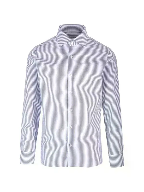BARBA NAPOLI Striped Shirt - Blue