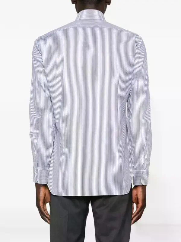 BARBA NAPOLI Striped Shirt - Blue