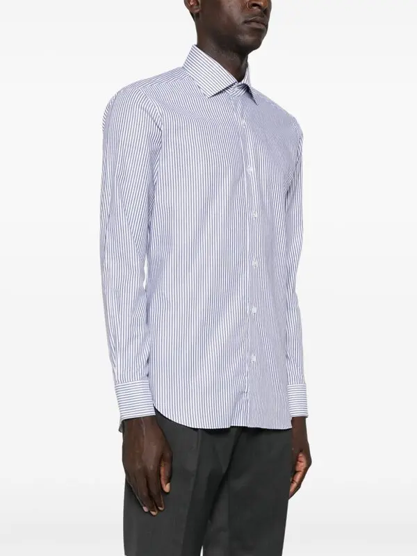 BARBA NAPOLI Striped Shirt - Blue