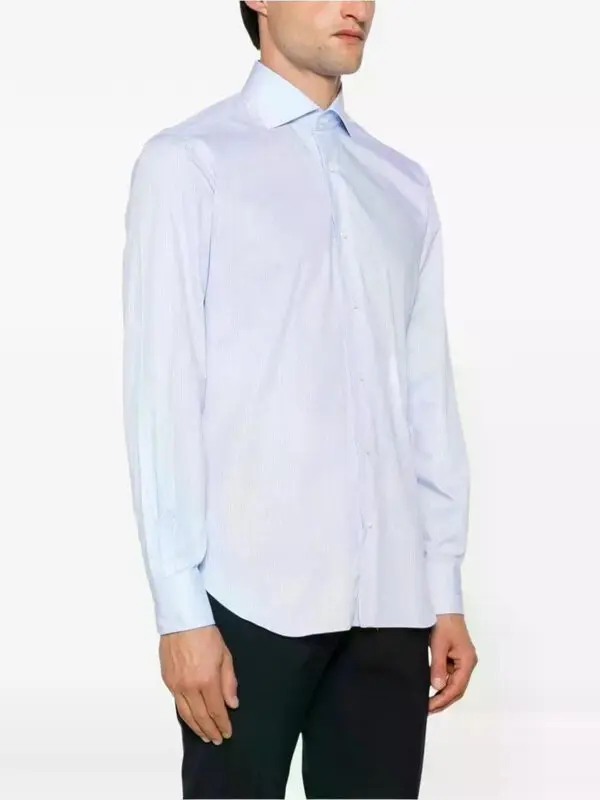 BARBA NAPOLI Striped Shirt - Blue