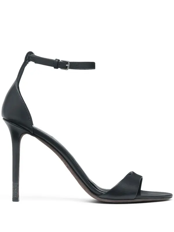 Brunello Cucinelli Leather Stiletto Sandals