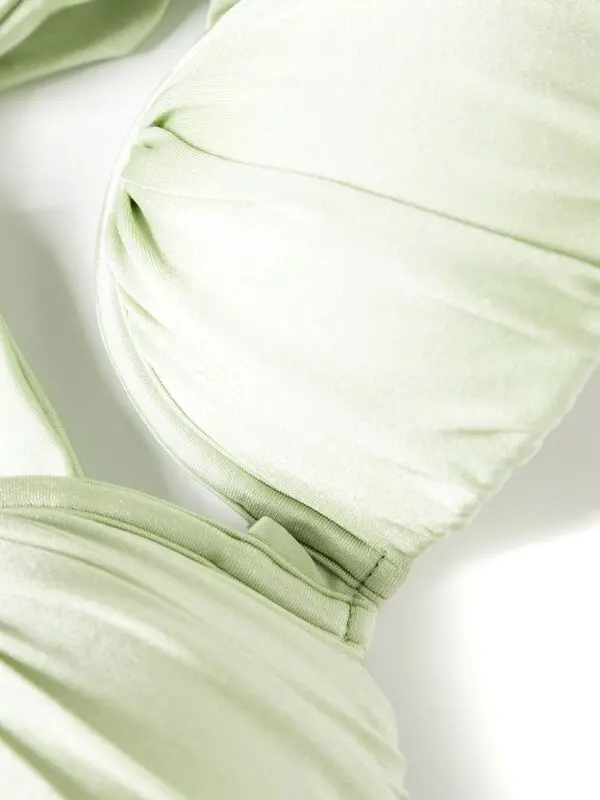 NOIRE SWIMWEAR Ruched Bikini Set - Green