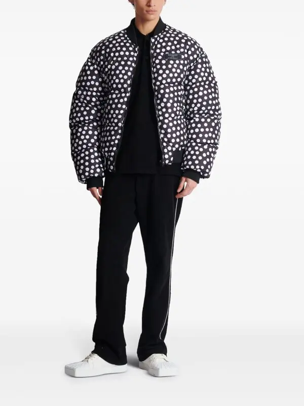 Balmain Monogram Velvet Cotton Polo Shirt