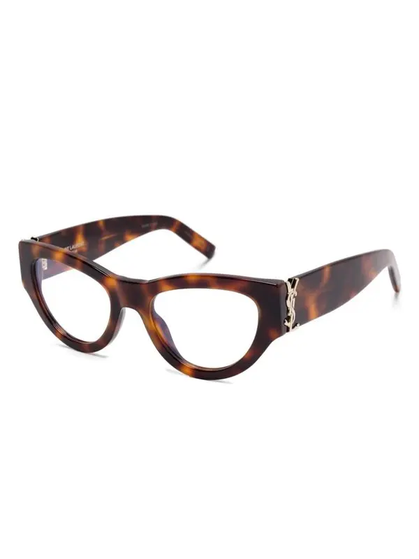 Saint Laurent Cassandre Glasses - Brown