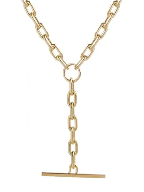 Zoe Chicco 14k Faux Toggle Lariat Necklace