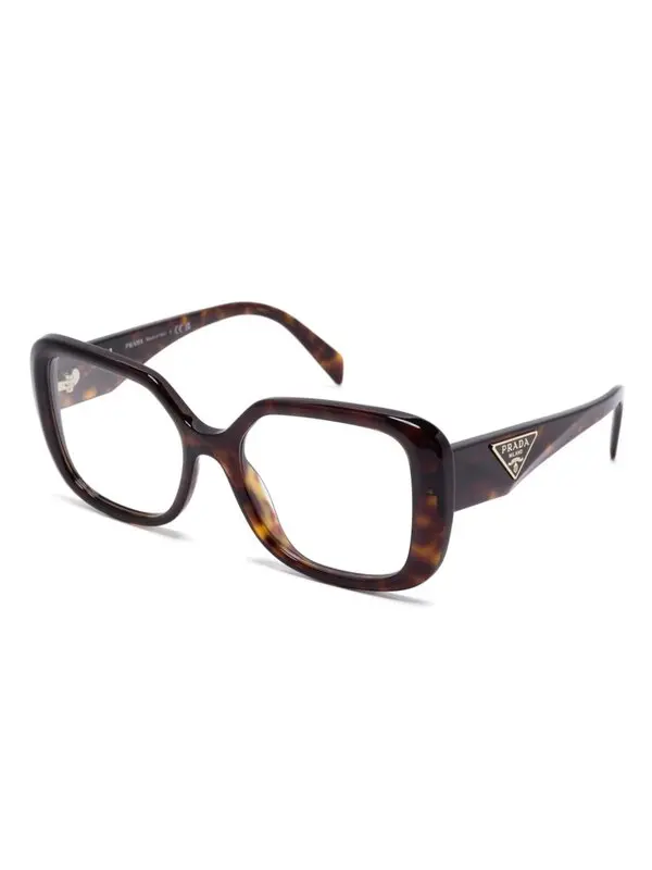 Prada Tortoiseshell Oversize-frame Glasses