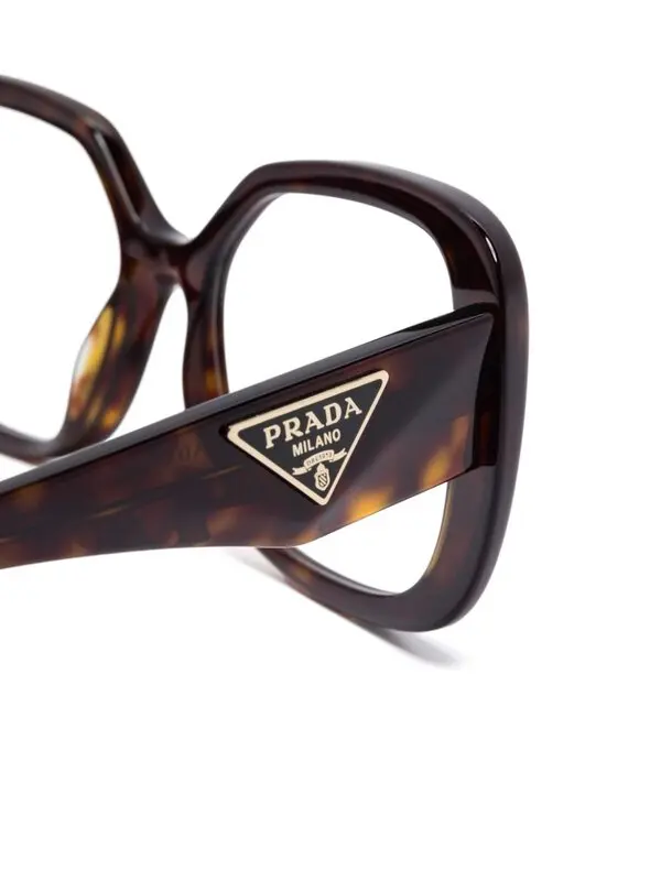 Prada Tortoiseshell Oversize-frame Glasses