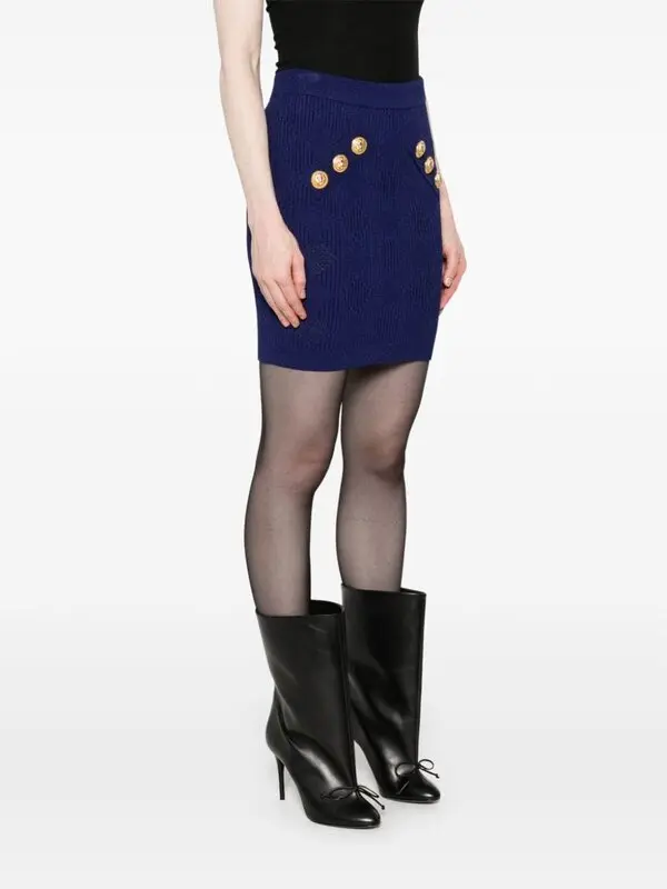 Balmain Knitted Mini Skirt