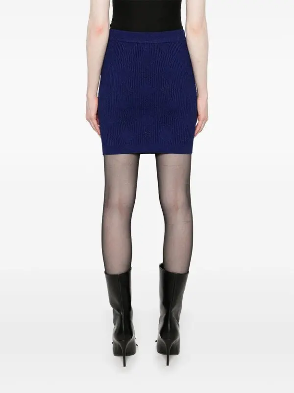 Balmain Knitted Mini Skirt