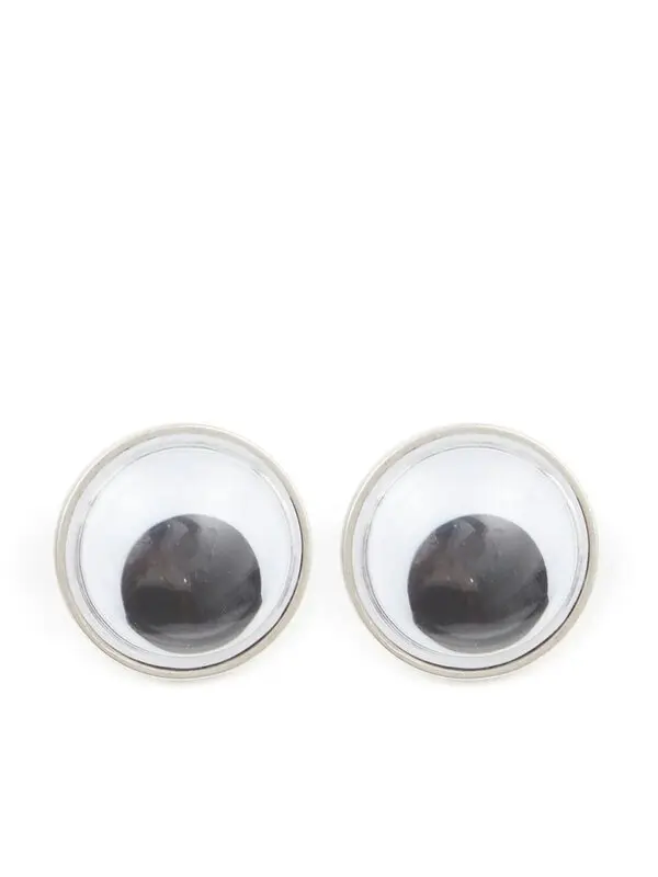 MAISON MARGIELA Google Eyes Pin Brooch - White