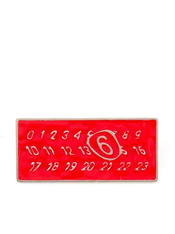 MAISON MARGIELA Logo Badge - Red