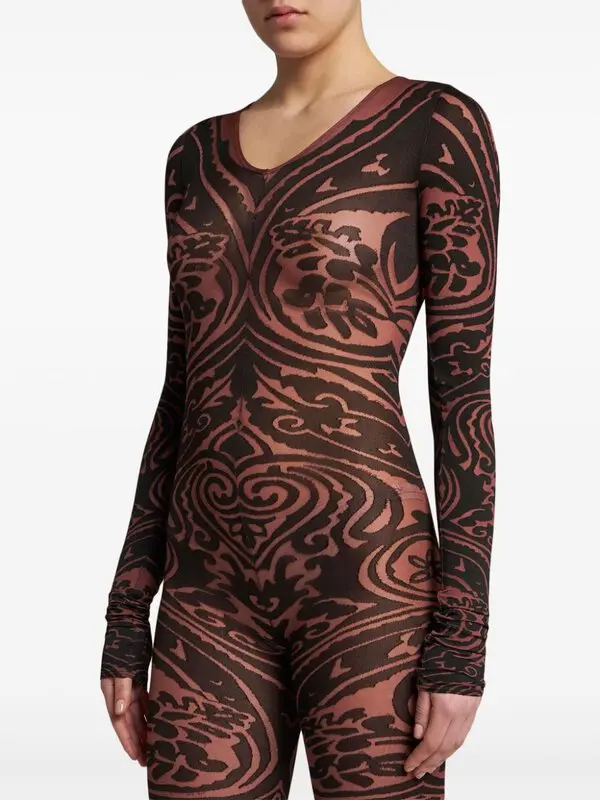 Etro Paisley Tattoo Bodysuit
