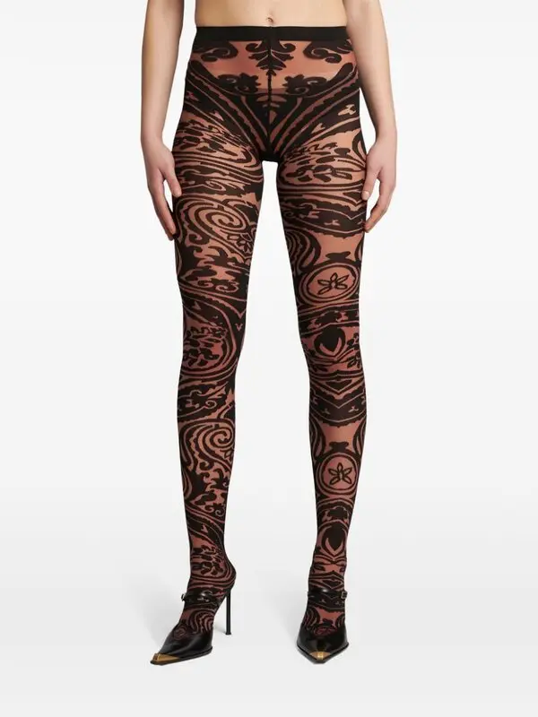 Etro Paisley Tattoo Tights