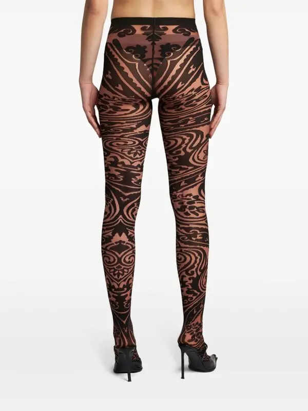 Etro Paisley Tattoo Tights