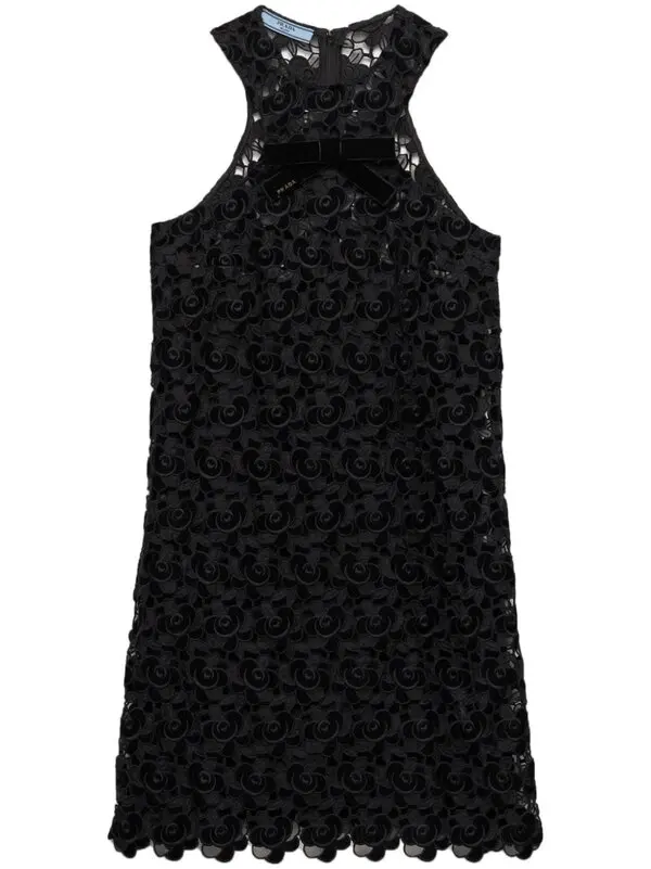 chinese dress ladies PRADA F/W 2008 guipure lace skirt  InLouve