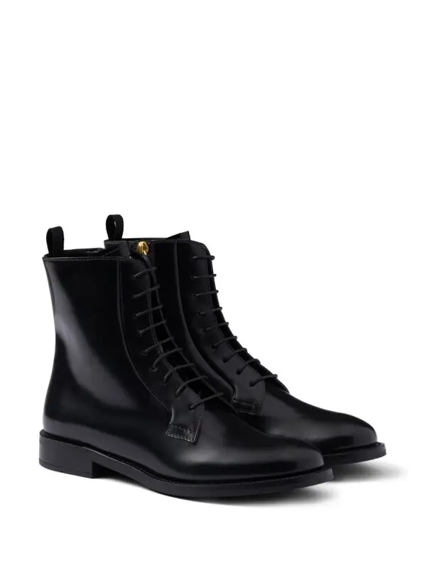 Prada Leather Ankle Boots