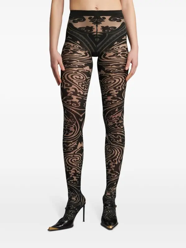 Etro Paisley Tattoo Tights