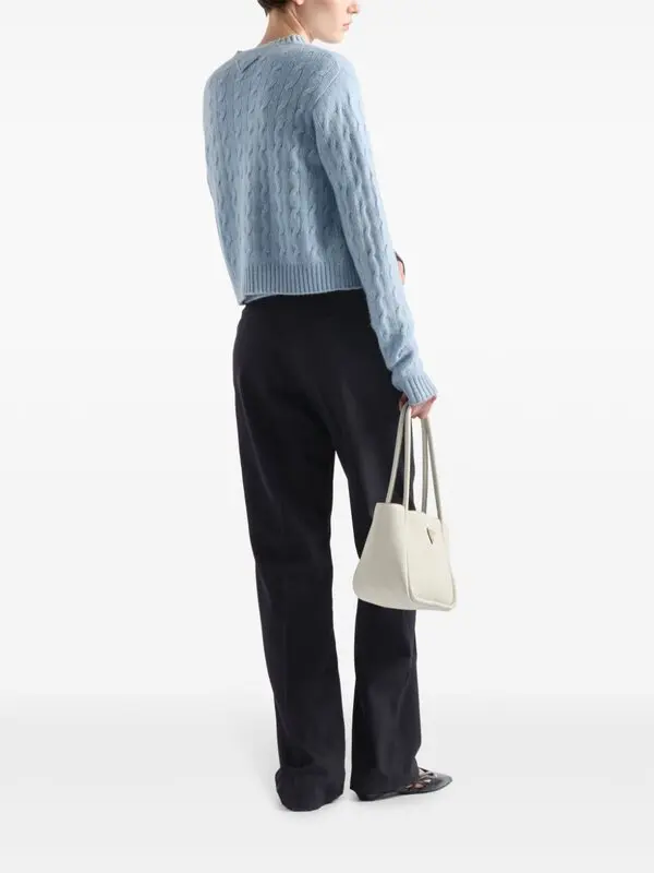 Prada Cable-knit Buttoned Cardigan