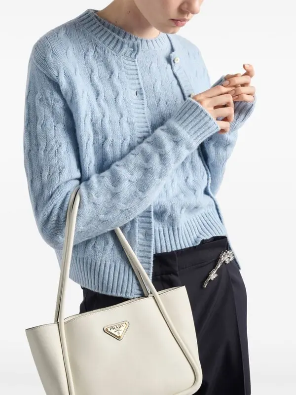 Prada Cable-knit Buttoned Cardigan