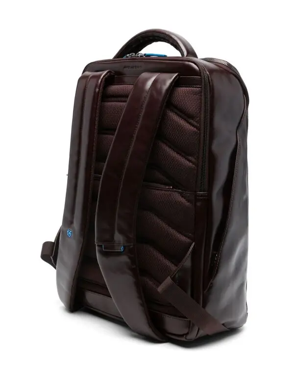PIQUADRO Leather Backpack - Brown