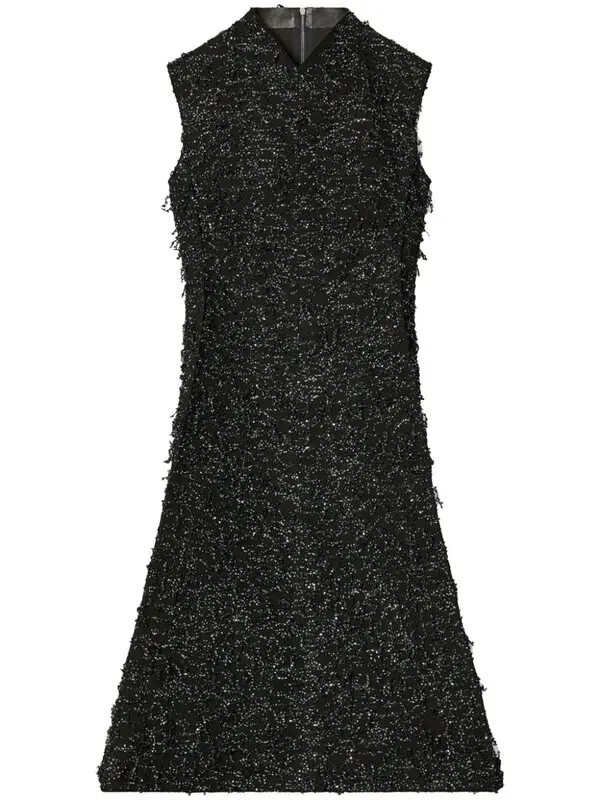 tory burch black sequin dress Tory Burch Size S Black Sequins Long Sleeve Dress