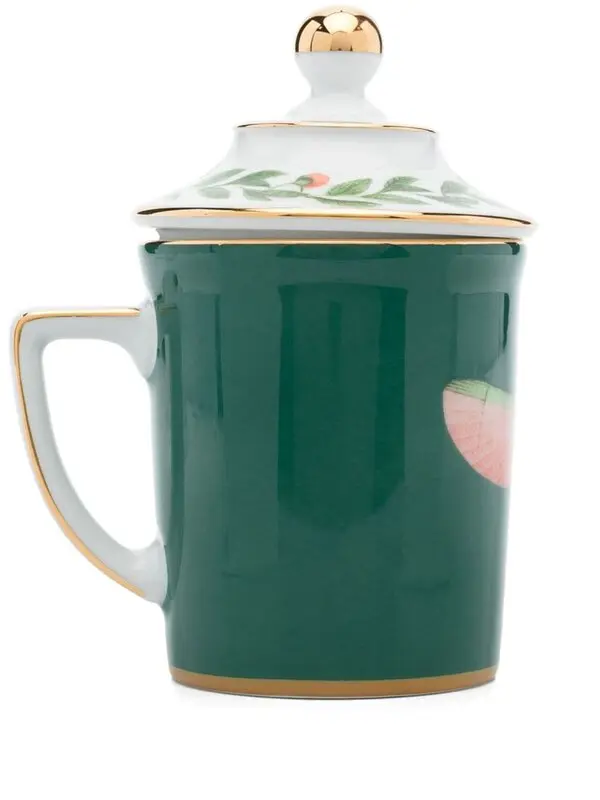 La DoubleJ X Ancap Lidded Mug - Green