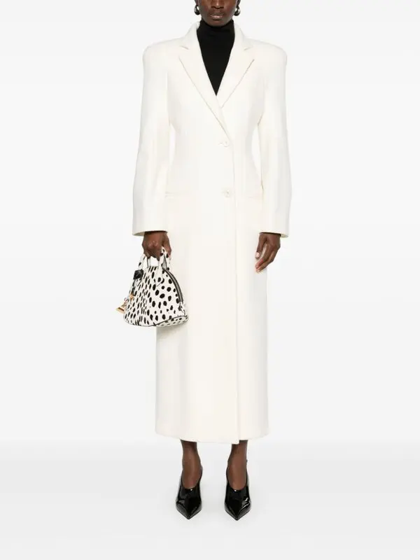 Alexander McQueen Moulded-shoulder Double-breasted Coat