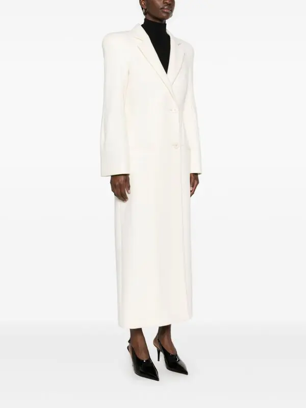 Alexander McQueen Moulded-shoulder Double-breasted Coat
