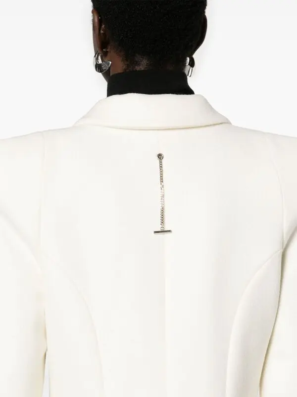 Alexander McQueen Moulded-shoulder Double-breasted Coat